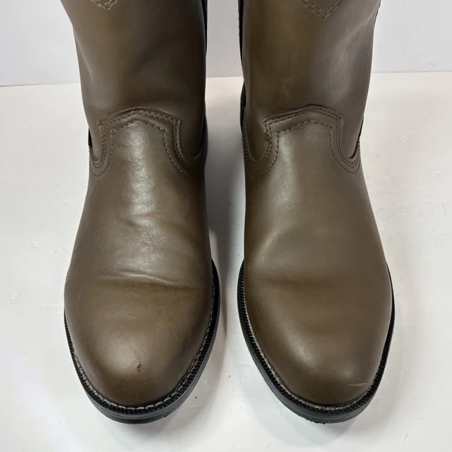 JUSTIN ROPER BASICS Boots JB3001 Brown Men's Size 11.5 D Western Cowboy ...