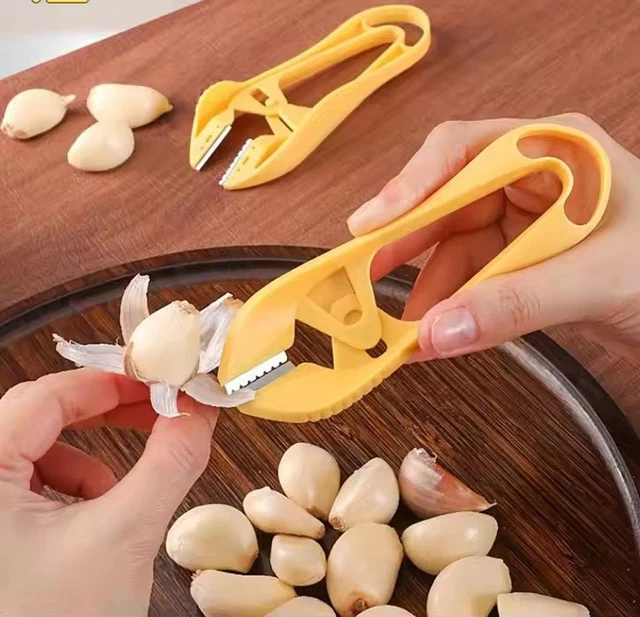 GARLIC SKIN REMOVER Clips Stainless Steel Vegetable D3P7 Tool Peeling ...