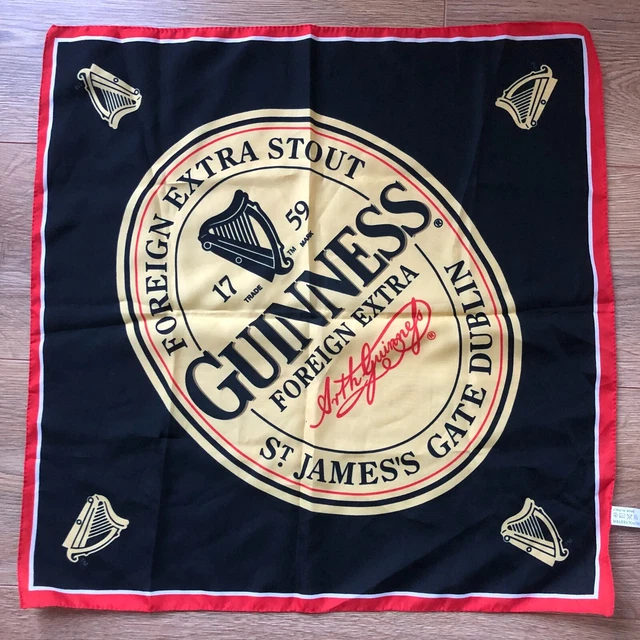GUINNESS LADY'S SCARF (Foreign Extra Stout) - Black, Red, & Gold ...