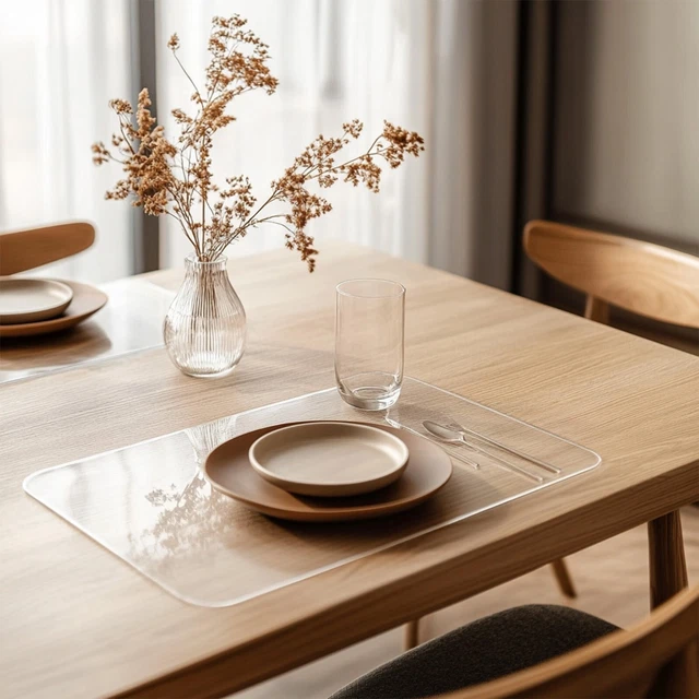 2MM THICK CLEAR Transparent Vinyl PVC Tablecloth Table Protector ...