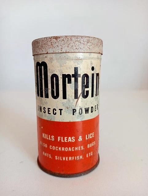 VINTAGE MORTEIN INSECT Powder Tin Killing Fleas On Dogs $50.00 ...