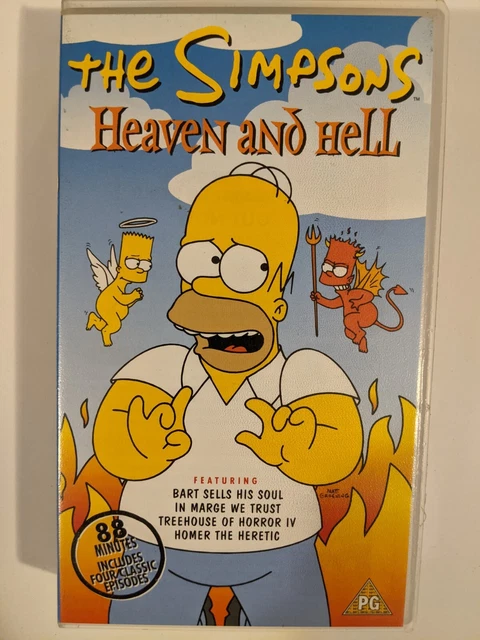 THE SIMPSONS HEAVEN And Hell (Animated) (VHS, 1998) Azaria Tested ...