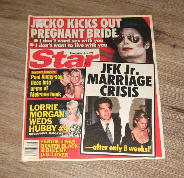 STAR 1996 MAGAZN Michael Jackson LORRIE MORGAN John F Kennedy JR Pamela ...