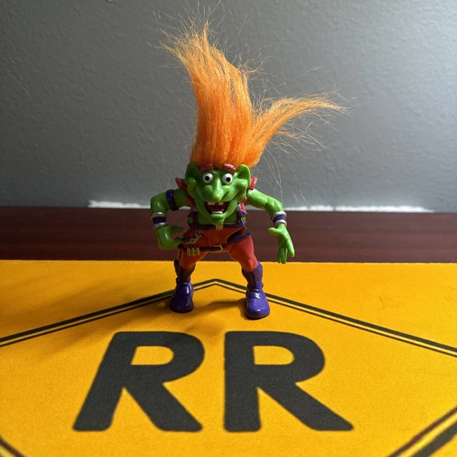 VINTAGE WARRIORS KNUT Applause Troll The Inventor Green Orange Hair ...