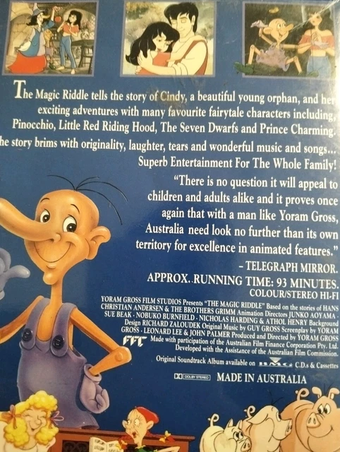 YORAM GROSS THE Magic Riddle VHS Rare Clamshell Edition £16.30 ...