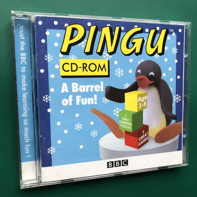 PINGU A BARREL of Fun Children 3-6 Puzzles Activity Educational CD-ROM ...