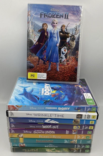 DISNEY KIDS DVD x10 Bundle Lot Movies Kids - Dory, UP, Frozen 2 ...