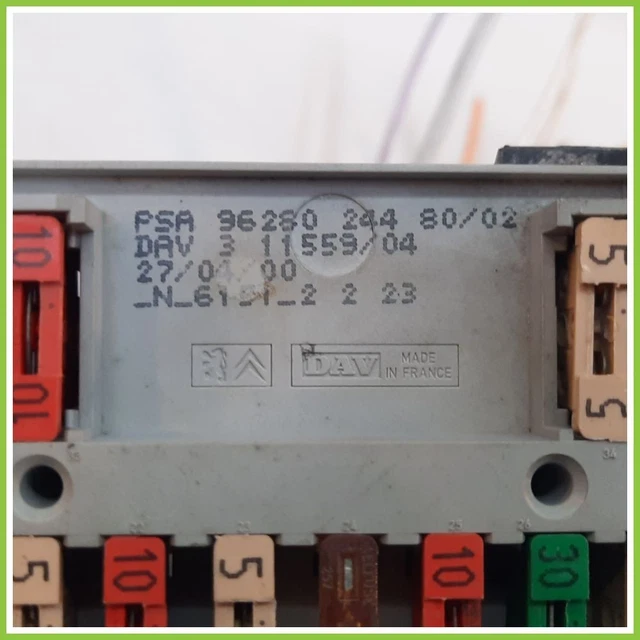 MODULE CENTRAL DE Contrôle BCM BSI PEUGEOT 206 1.9 9628024480 Diesel EUR 73,19 - PicClick FR