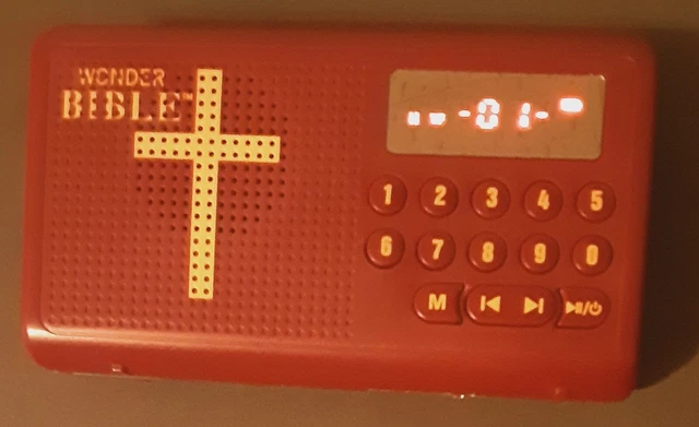 WONDER BIBLE HAND-HELD RECHARGEABLE TALKING BIBLE w OLD & NEW TESTAMENT ...