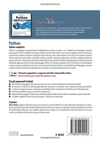 9788868950248 PROGRAMMARE CON Python. Guida completa - 1 - Marco Buttu ... 9788868950248 PROGRAMMARE CON Python. Guida completa - 1 - Marco Buttu ...