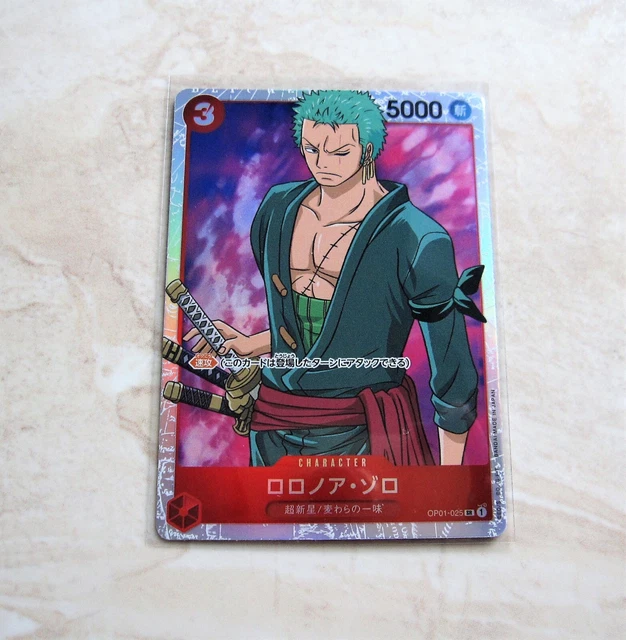 ONE PIECE CARD Game OP01-025 SR Roronoa Zoro carte card japanese EUR 5 ...