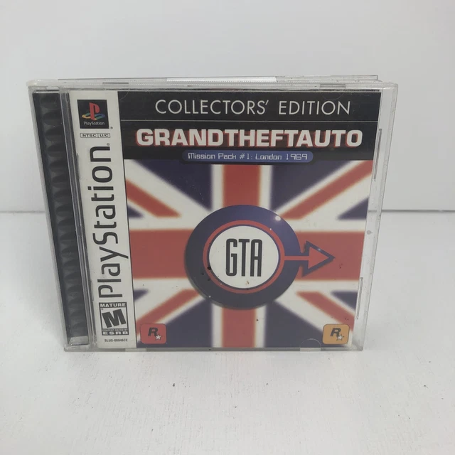 GRAND THEFT AUTO - PS1 - Collectors Edition Mission Pack London 1969 ...