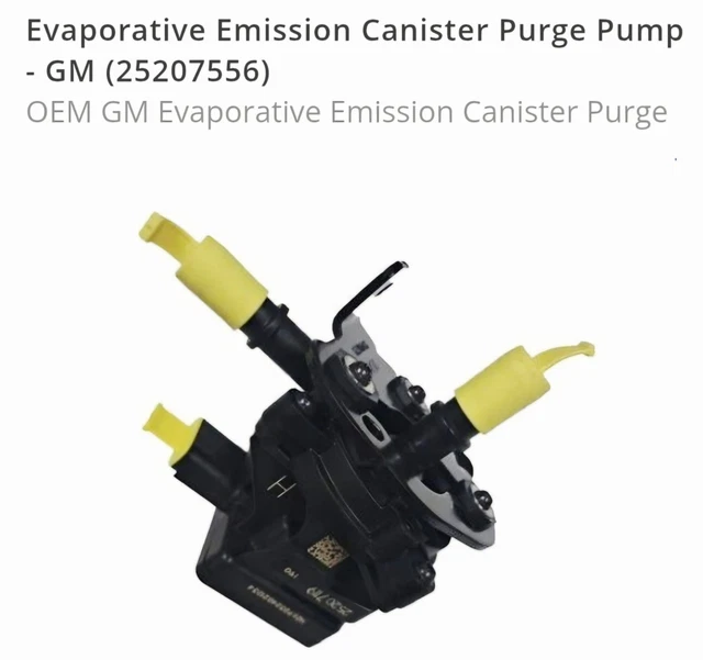 GENUINE GM OEM Evaporative Emission Canister Purge Pump # 25207556 ...