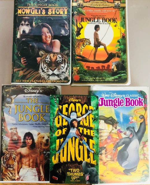 THE JUNGLE BOOK Plus George Of The Jungle 5 Films VHS Tape LOT £0.01 ...
