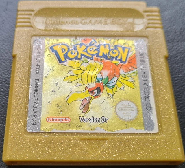 POKEMON VERSION OR Game Boy Color Fr 100% authentique 🔋Ok. EUR 20,00 ...