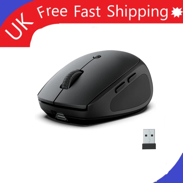 JLAB GO CHARGE Bluetooth Mouse, Rechargeable Wireless Mouse Tri-Mode ...