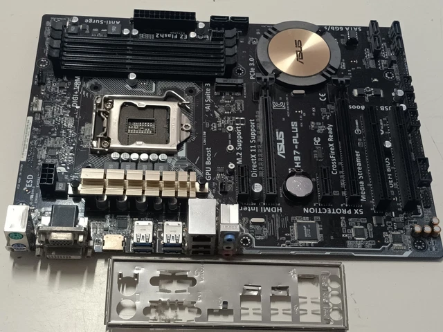 ASUS H97-PLUS MOTHERBOARD 1150 HDMI-VGA-DVI USB 3.0 Shipping 48H £79.67 ...