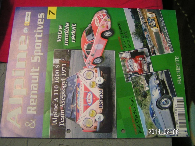 * FASCICULE ALPINE & Renault Sportives n°7 Alpine A110 NIEL Le Mans EUR ...
