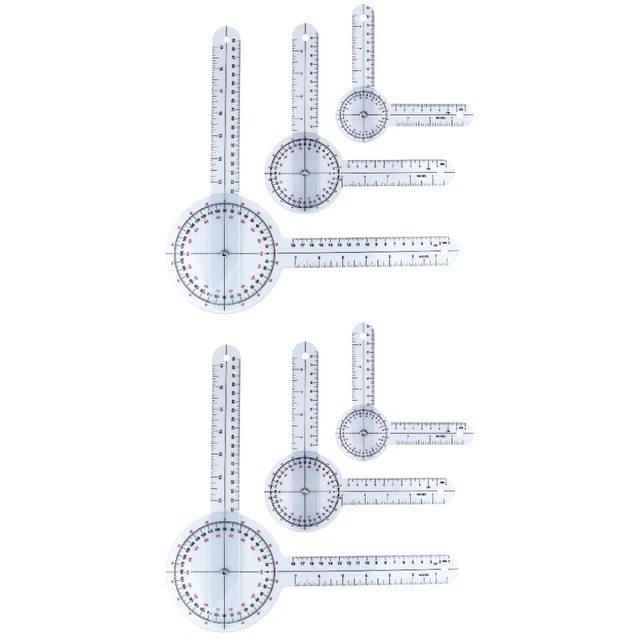 2 PCS GONIOMETER Physiotherapy Finger Degree Protractor Angle Ruler £22 ...