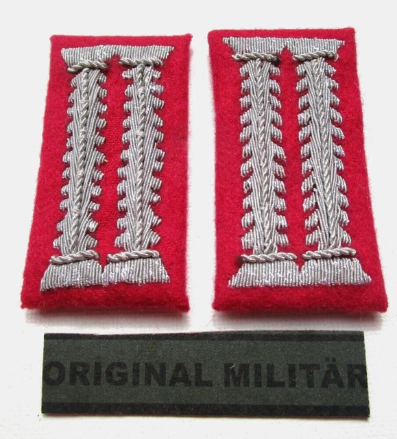 BUNDESWEHR KRAGENSPIEGEL HEER Oberst i.G. im Generalstab Karmesin ...