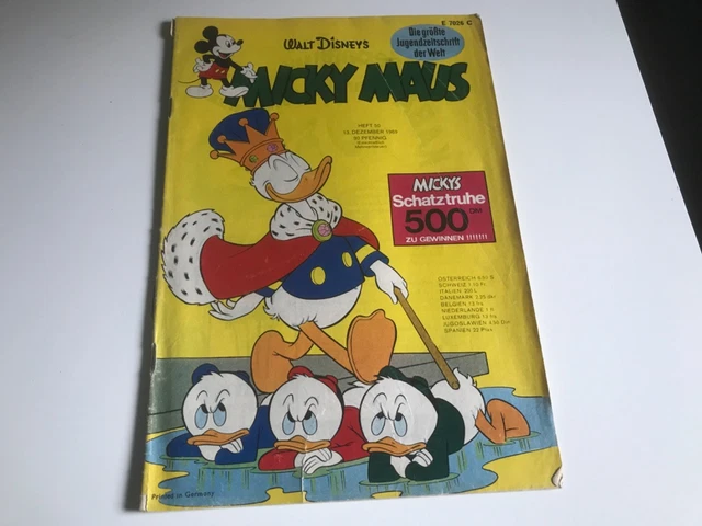 MICKY MAUS HEFT Nr. 50 aus 1969 - selten EUR 1,00 - PicClick DE