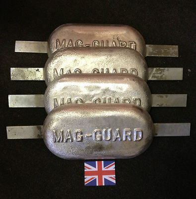 NARROWBOAT ANODE 4 x 2.5 magnesium steel dutch barge cruiser canal weld ...