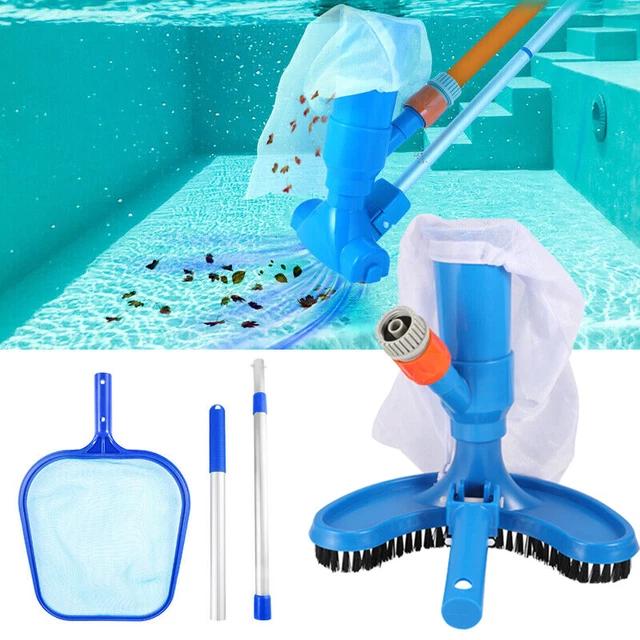 SWIMMING POOL SPA Suction Vacuum Head Cleaner Cleaning Kit Accessories ...