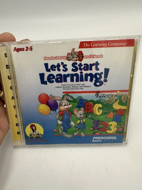 VINTAGE INTERACTIVE LET'S Start Learning CD 1995 Childhood Throwback ...