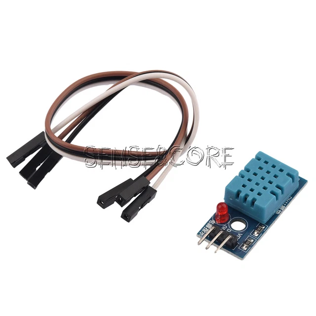 DHT11 TEMPERATURE AND Humidity Sensor Module Board With Dupont Wire DC3 ...