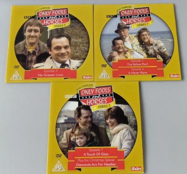 THE COMPLETE ONLY Fools And Horses Series 2 (3 DVD 4 episodes) The Sun ...