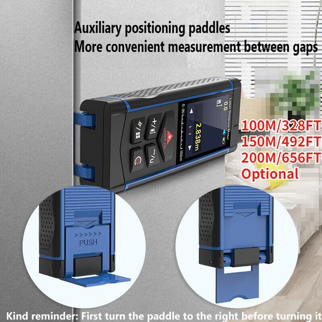 DIGITALER MESSFINDER ENTFERNUNGSMESSER Laser Entfernungsmesser mit ...