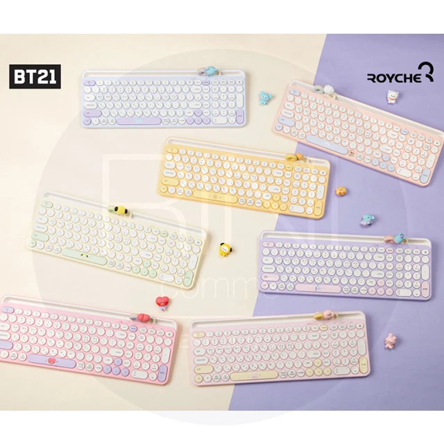BTS BT21 OFFICIAL Authentic Goods Multi-Pairing Keyboard minini Ver ...