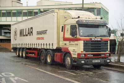 TRUCK PHOTO IRISH Millar International Randalstown Scania 143 Centurian ...