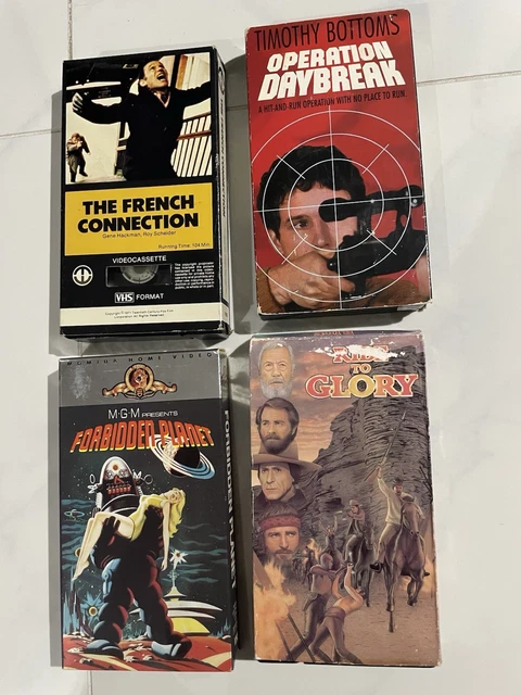 FRENCH CONNECTION 1ST Release VHS LOT Magnetic TESTED! Crime, Sci-Fi VG ...