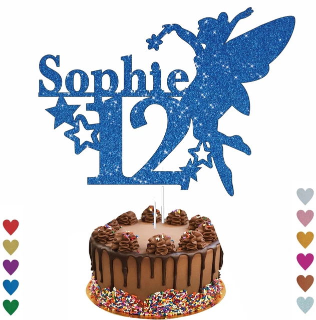PERSONALISED FAIRY CAKE Topper Fairy Birthday Theme Topper Girl Party ...