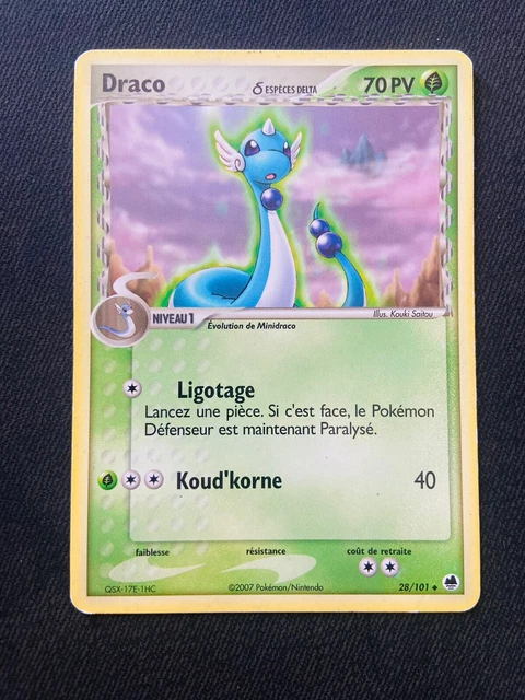 CARTE POKEMON DRACO 28/101 Ex Île Des Dragons Bloc Ex EUR 6,99 ...