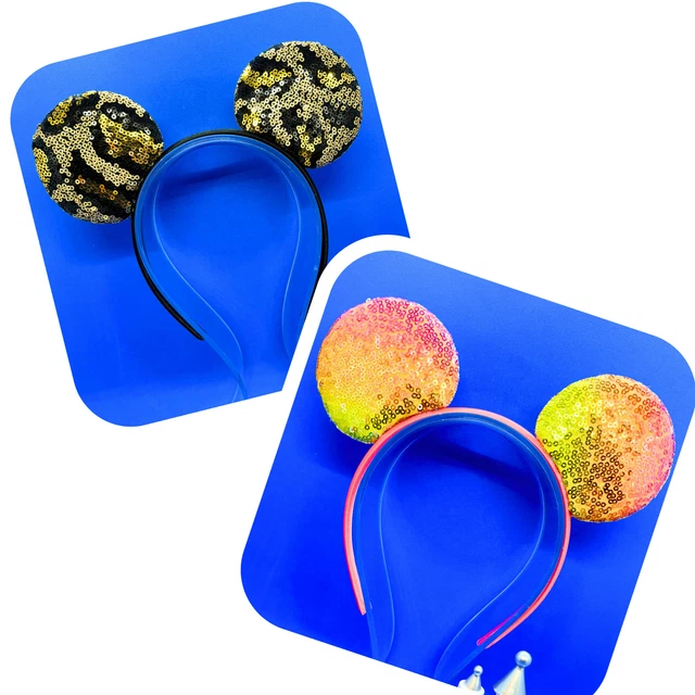 GORGEOUS DISNEY INSPIRED Mouse Ears No Bow - Minnie Mickey Mouse £6.99 ...