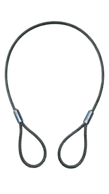 STEEL WIRE ROPE Lifting Strop - Wire Rope Sling With Loop Each End ...