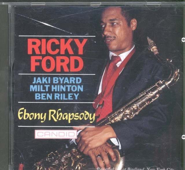 RICKY FORD EBONY Rhapsody CD Germany Candid 1990 - has barcode sticker ...