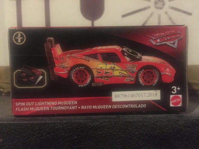 DISNEY PIXAR CARS Spinout (Spin Out) Lightning Mcqueen Mattel 1.55 ...