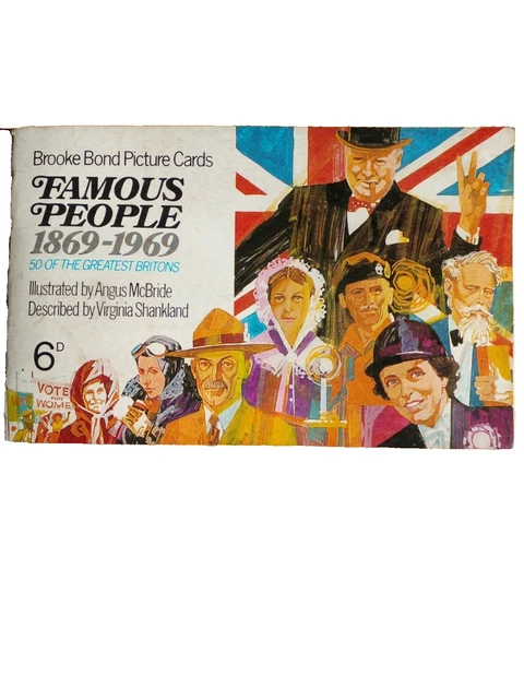 BROOKE BOND PICTURE cards famous people 1869-1969 £0.99 - PicClick UK