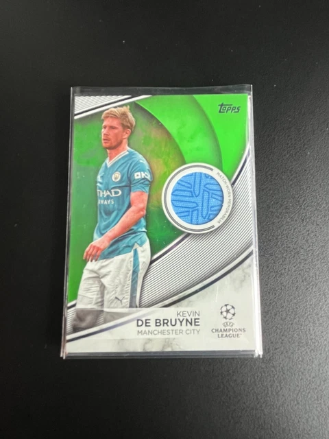 TOPPS UCC FLAGSHIP 2024 Kevin De Bruyne /199 Patch Worn Manchester City ...