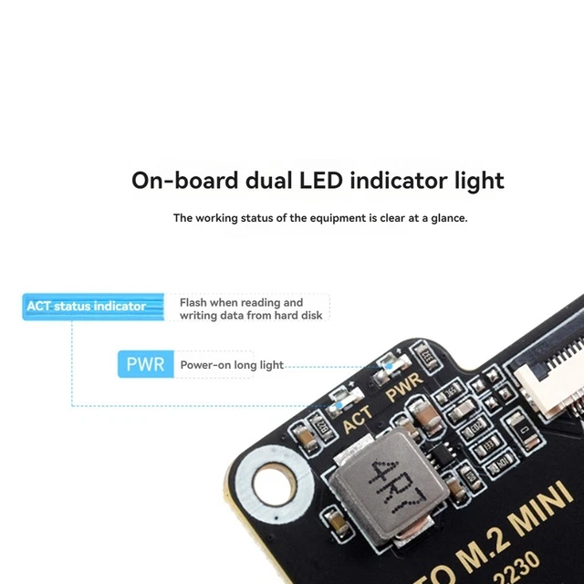 ADAPTER BOARD FOR Raspberry Pi5 PCIe to M.2 Support NVMe Protocol M ...