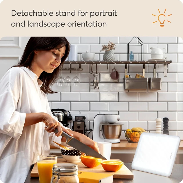 VITAMIN L, SLIM Light Box for Effective SAD Light Therapy, White £102. ...