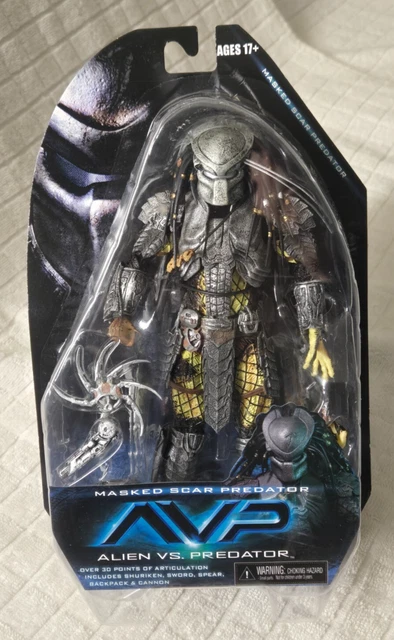 NECA AVP ALIEN VS Predator MASKED SCAR PREDATOR 8 Inch Articulated ...