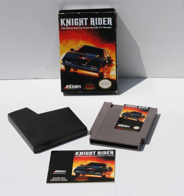 KNIGHT RIDER (NINTENDO Entertainment System, 1989) NES Complete box and ...