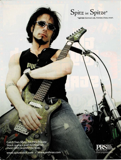 GUITARES PRS - Dan Spitz of Anthrax - 2005 annonce imprimée EUR 6,50 ...