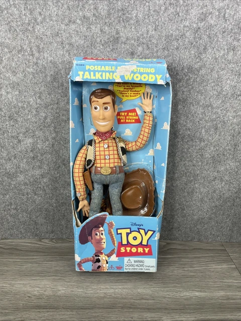 TOY STORY WOODY Doll Parable Pull String First Release Thinkway Toys ...