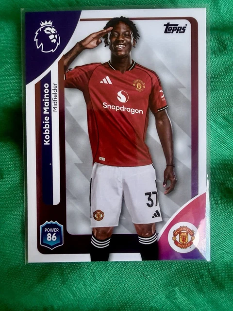 TOPPS PREMIER LEAGUE 2026 Card Kobbie Mainoo Manchester United £1.13 ...