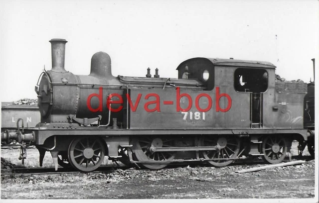 RAILWAY PHOTO LNER F4 7181 Stratford MPD 1948 Great Eastern Worsdell 2 ...